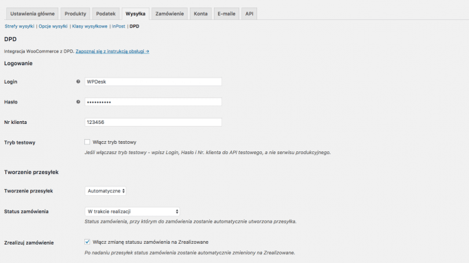 DPD WooCommerce Integracja - Wtyczka WP Desk